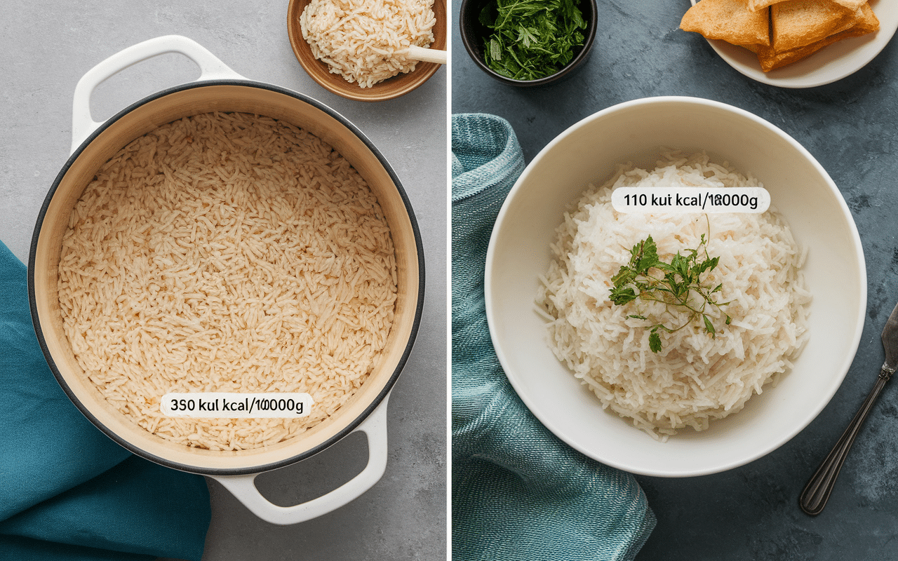 Calories du riz cuit : comprendre, comparer et bien doser au