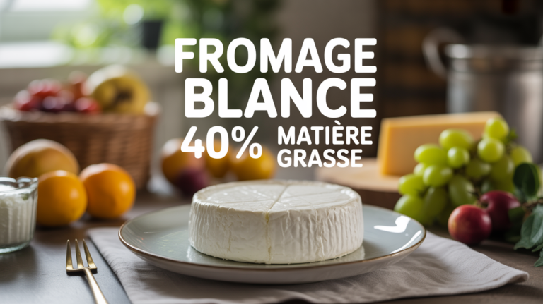 Fromage blanc 40% matière grasse : composition réelle, usages et ...